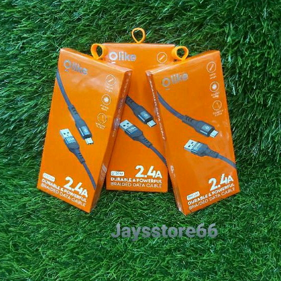 Jual OLIKE Cable Data D102M MICRO USB 2.4A DURABLE & POWERFUL Braided ...