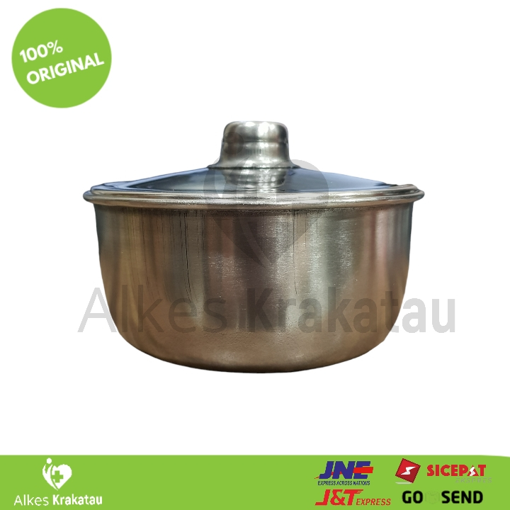 Jual Kom Iodine Stainless Steel 12cm / Kom Betadine Tutup 12 cm ...