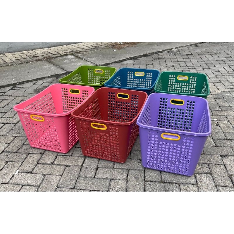 Jual Keranjang Baju BESAR JUMBO Plastik Laundry Cucian Pajero TEBAL ...