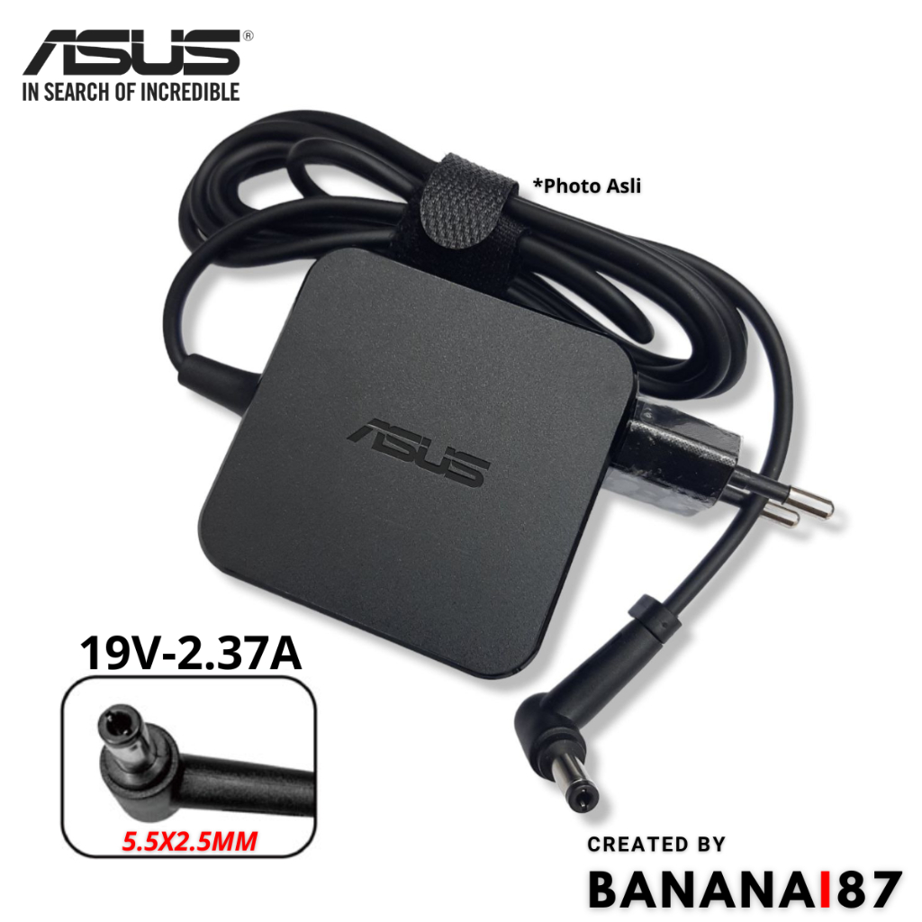 Jual Adaptor Charger Laptop Asus X451C X455L X450L X450C X551C A455L 19V-2.37A 5.5X2.5MM ...