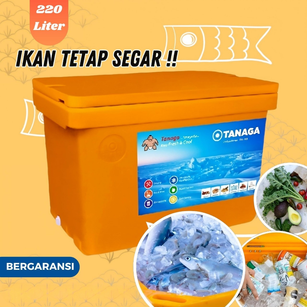 Jual Cooler Box Tanaga 220 Liter Termos Es Kotak Tempat Es Batu Daging ...