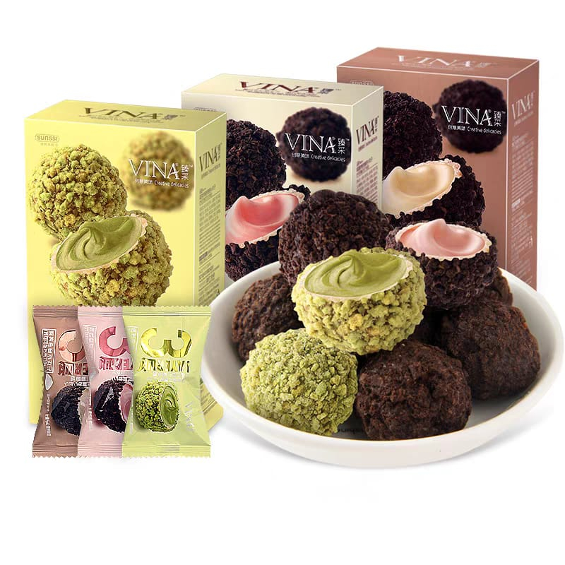 Jual SNACK GO / 1 Pcs Cookie Lava Mini Choco Ball 10g 娜依连爆浆曲奇小丸子 ...