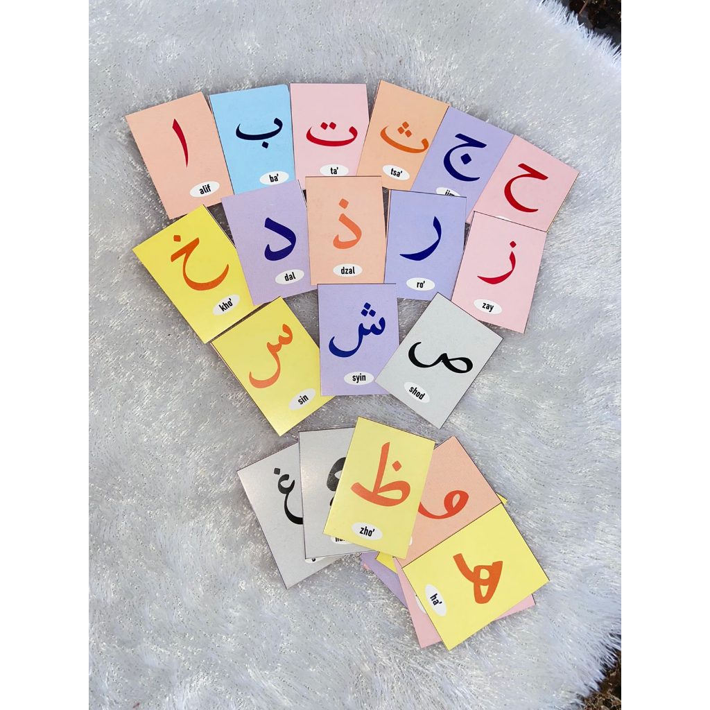 Jual Flash Card Edukasi Anak Mengenal Huruf HIJAIYAH / B N | Shopee ...