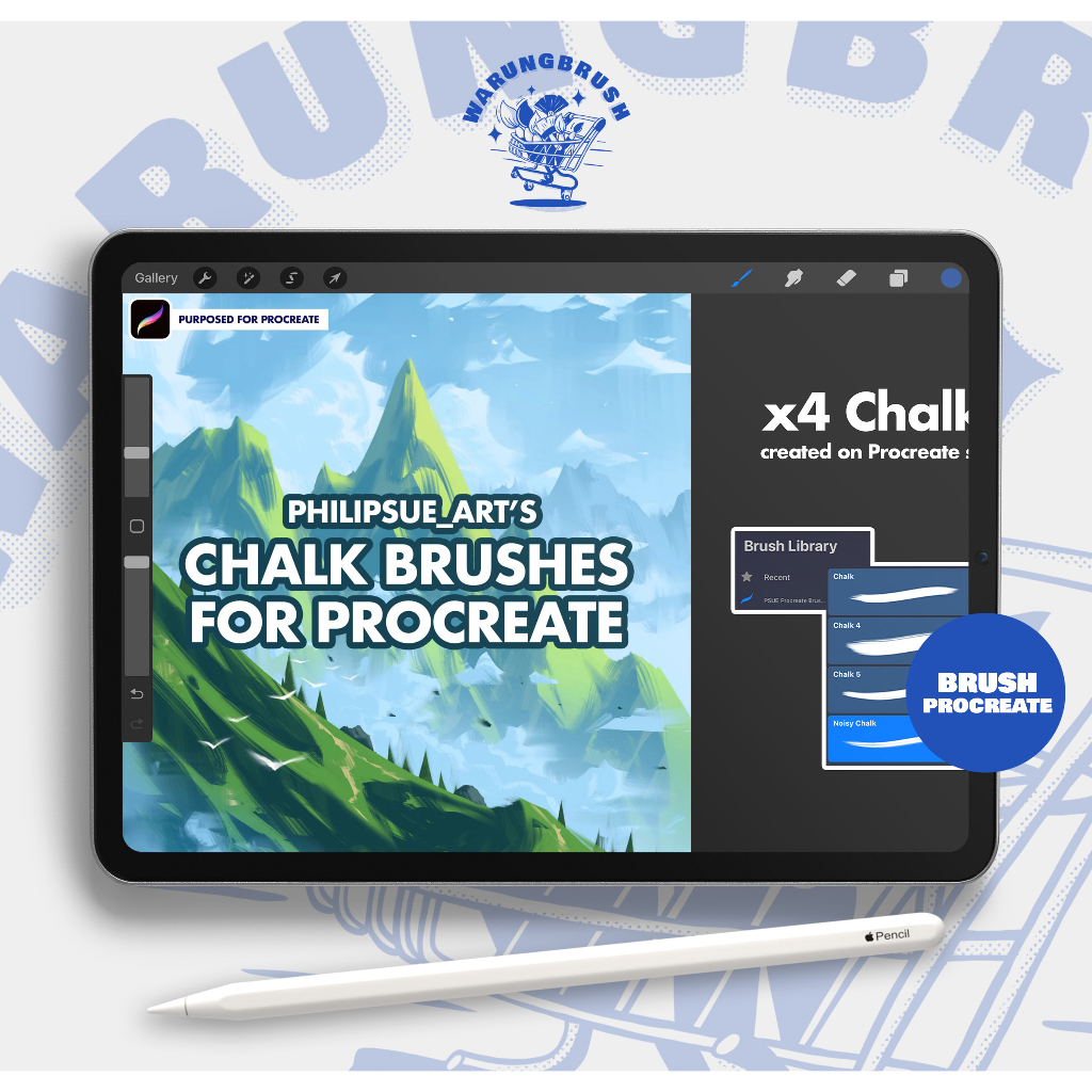 Jual Procreate Chalk Brushes BP00419 | Shopee Indonesia