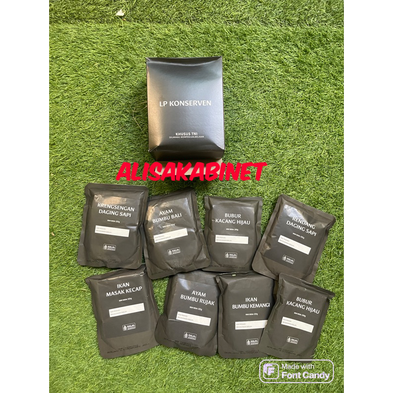 Jual Ransum Lauk Pauk Konserven Jatah TNI Exp 28 Februari 2026 | Shopee ...