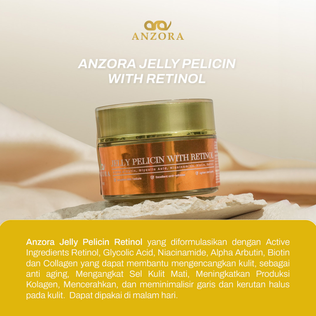 Jual ANZORA JELLY PELICIN WITH RETINOL | Shopee Indonesia