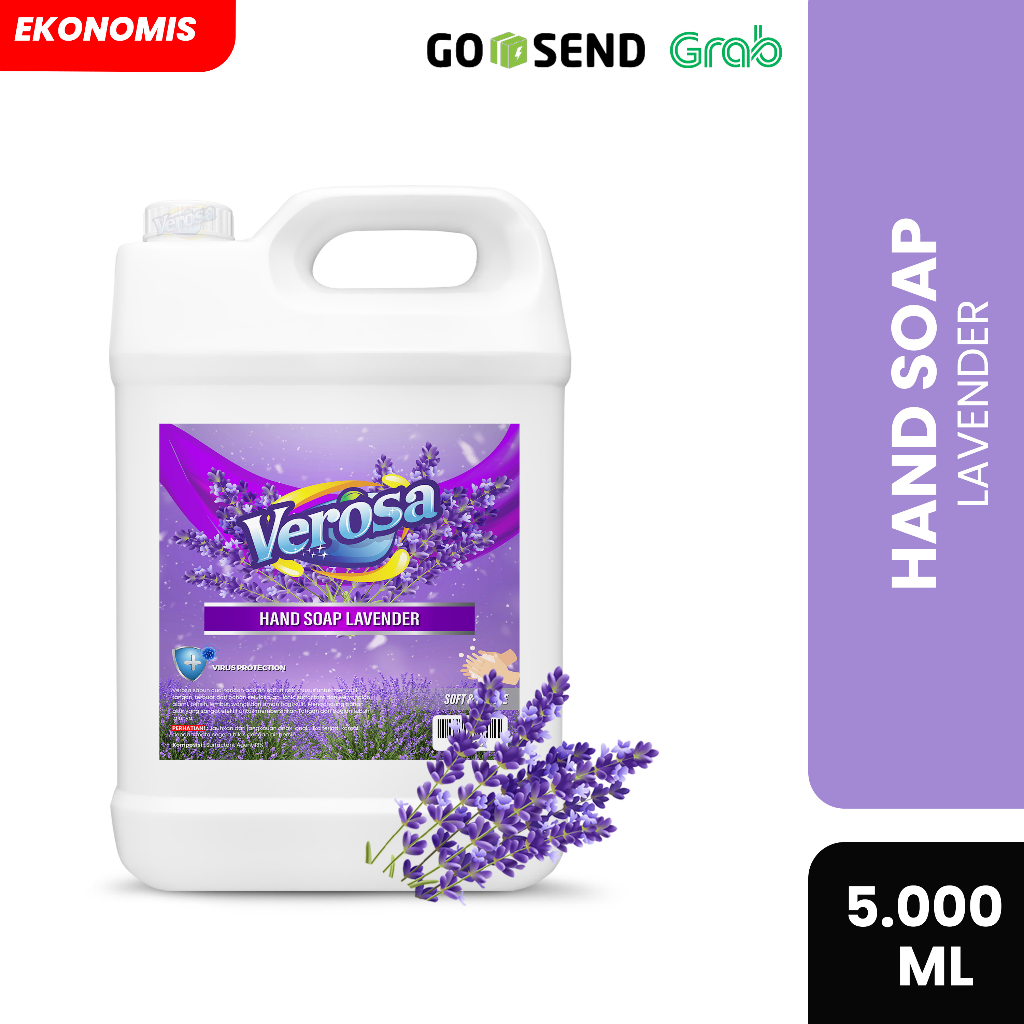 Jual Verosa Hand Soap 5 Liter Lavender Sabun Cuci Tangan 5000 ML ...