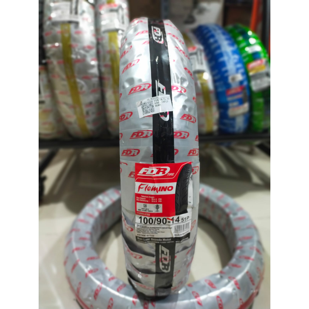 Jual Ban Tubles FDR Flemino (100/90-14) Tubeless Gratis Pentil | Shopee ...
