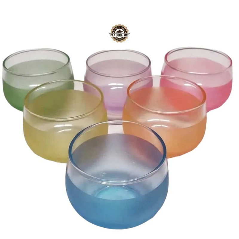 Jual Gelas lawas bulat apel aneka warna | Shopee Indonesia
