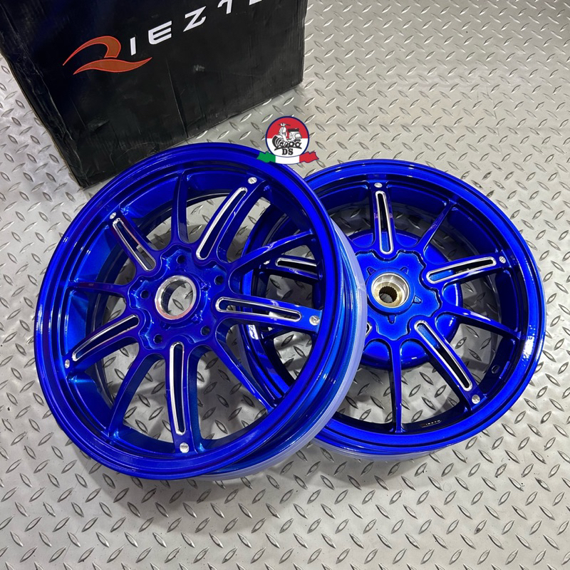 Jual Velg Riezto Model Marus Drag Blue Front & Rear Vespa Sprint Prima ...