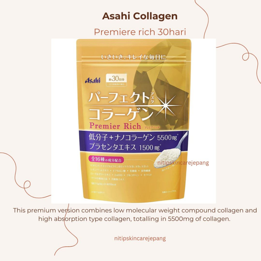 Jual ASAHI COLLAGEN JEPANG, asahi collagen premiere rich | Shopee Indonesia
