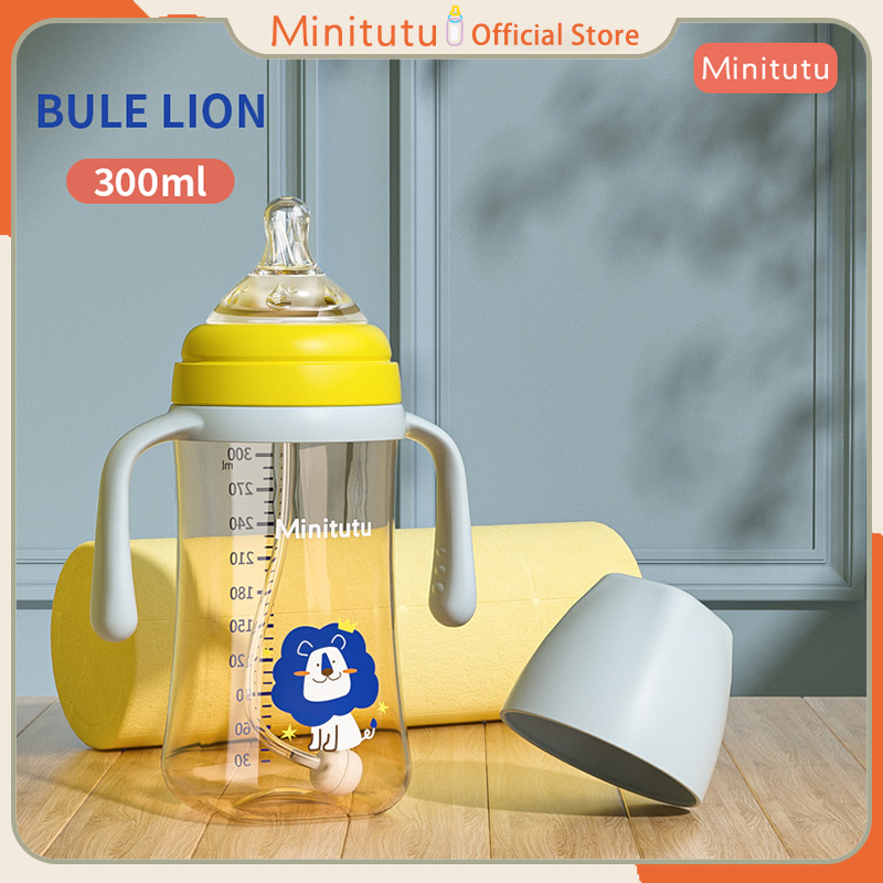 Jual Minitutu Botol Susu Seri Singa 3 in 1 Set PP Material 240ml/300ml cocok untuk bayi mulai ...