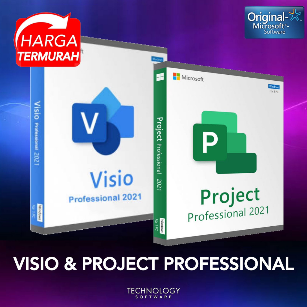 Jual PROJECT / VISIO 2021 2019 365 2016 PROFESSIONAL 100% ORIGINAL ...