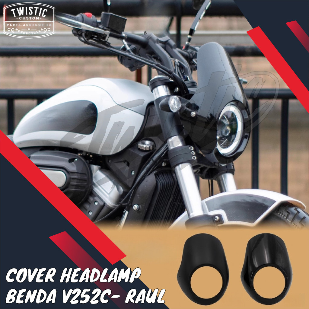 Jual Cover Headlamp Visor Lampu Depan Windshield Raul Keeway Benda ...