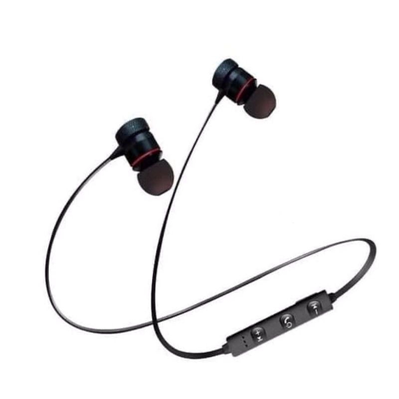 Jual Headset Headsfree HF Bluetooth Tali Sport Magnetik Super Bass ...