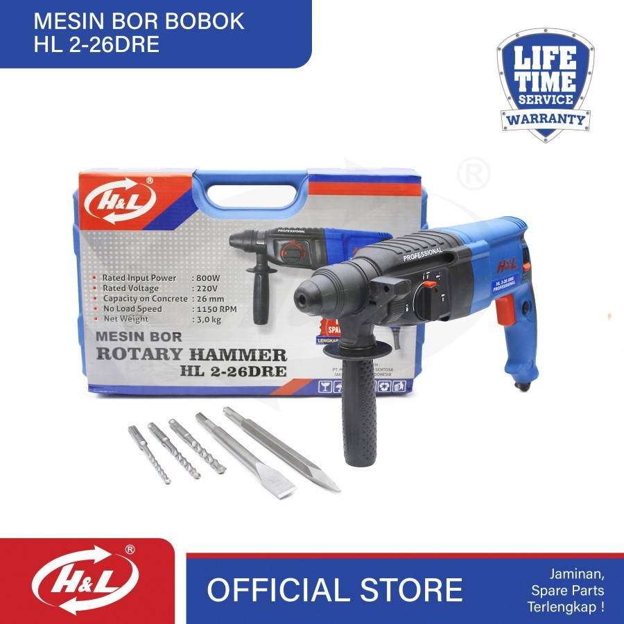 Jual HNL Mesin Bor Rotary Hammer SDS Plus Makita Beton Bobok sm ryu ...