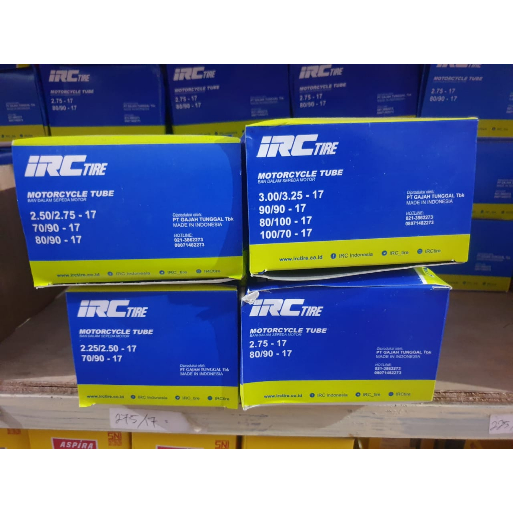 Jual BAN DALAM IRC RING17 225/250/275/300/325-17 | Shopee Indonesia