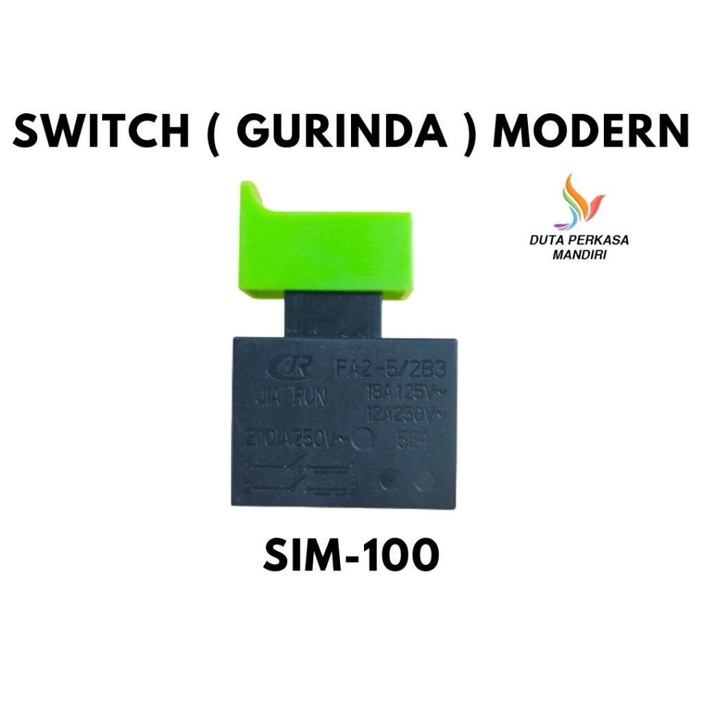 Jual DPM - Switch Gerinda SIM-100 Modern - Saklar Mesin Gerinda Gurinda | Shopee Indonesia