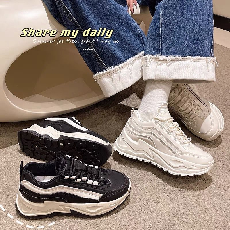 Jual 4494 Sneakers Wanita Import Sepatu Sport Tali Sol Tinggi | Shopee ...