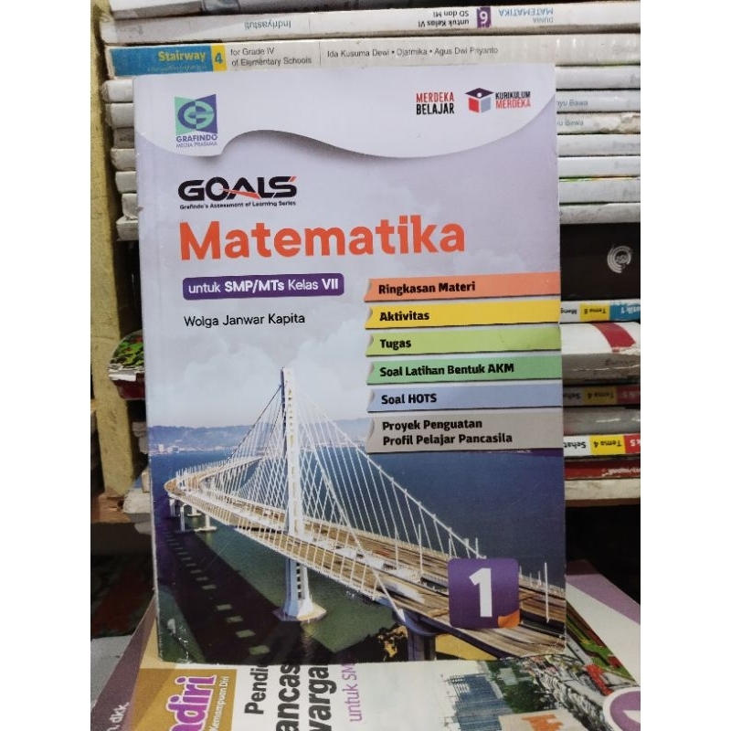 Jual BUKU GOALS MATEMATIKA/MATEMATIKA KELAS 7/VII/1 SMP/MTS/KURMER ...