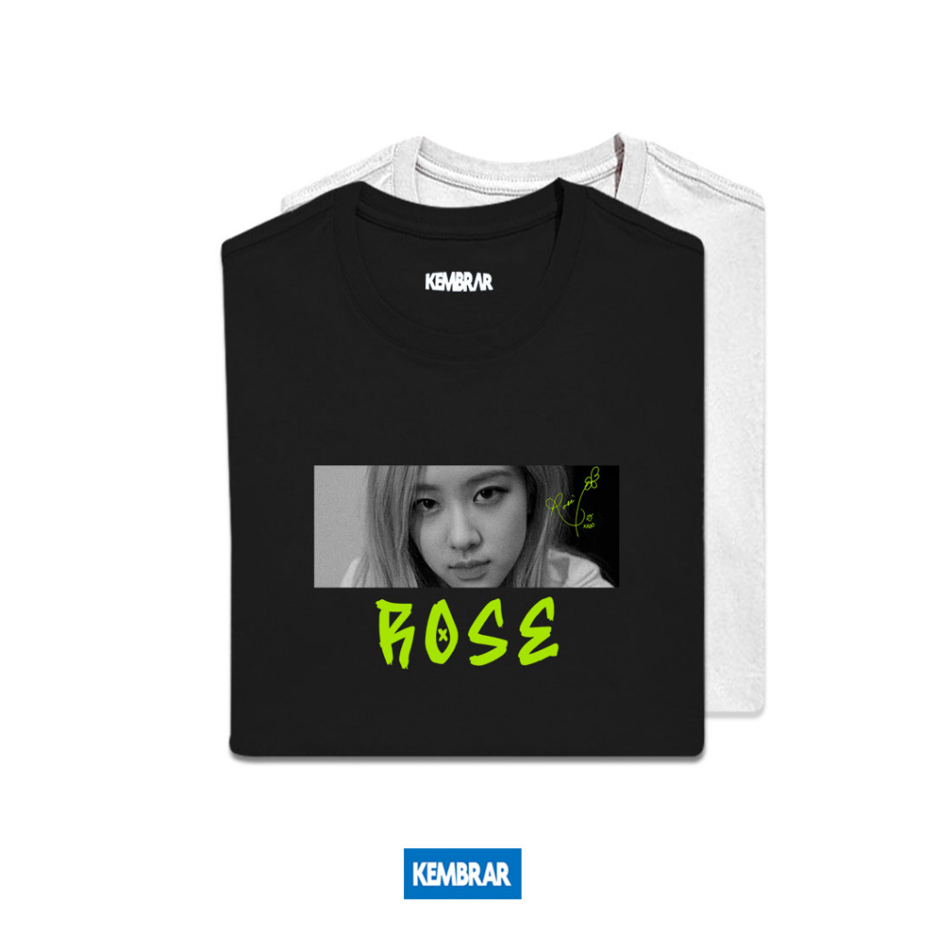 Jual Kembrar ID - Kaos Rose Blackpink Tshirt Kpop T-shirt Korea | Shopee Indonesia
