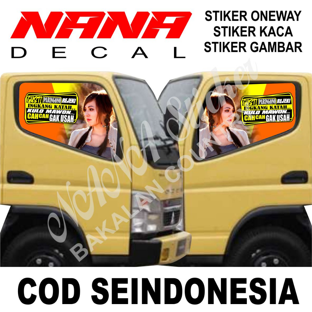 Jual STIKER ONEWAY,STIKER KACA TRUK,STIKER CUSTOM | Shopee Indonesia
