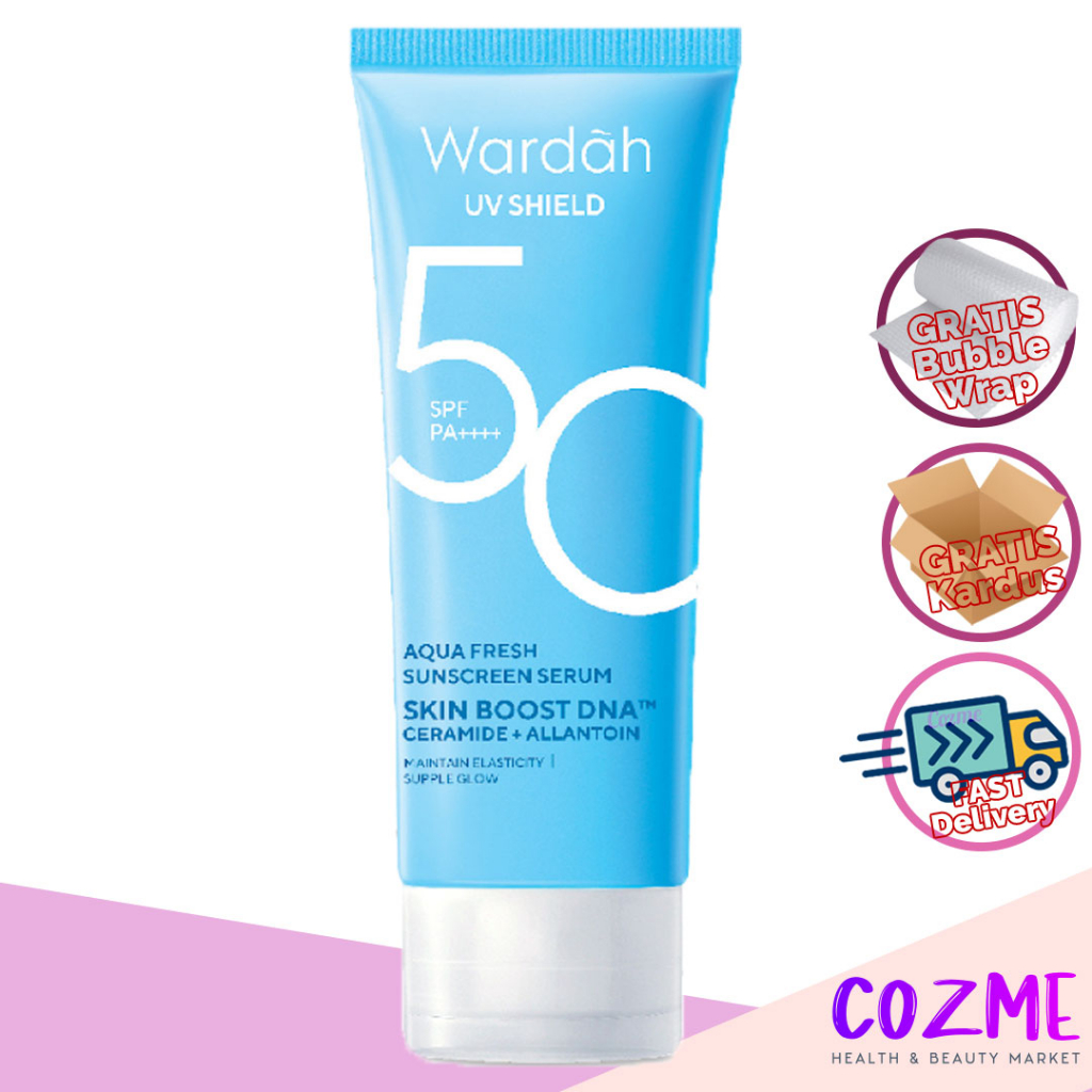 Jual WARDAH UV Shield Aqua Fresh Sunscreen Serum SPF 50 PA++++ | Shopee ...