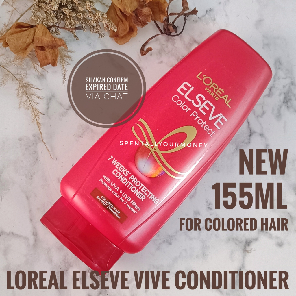 Jual NEW loreal paris ELSEVE hair color vive protecting conditioner ...