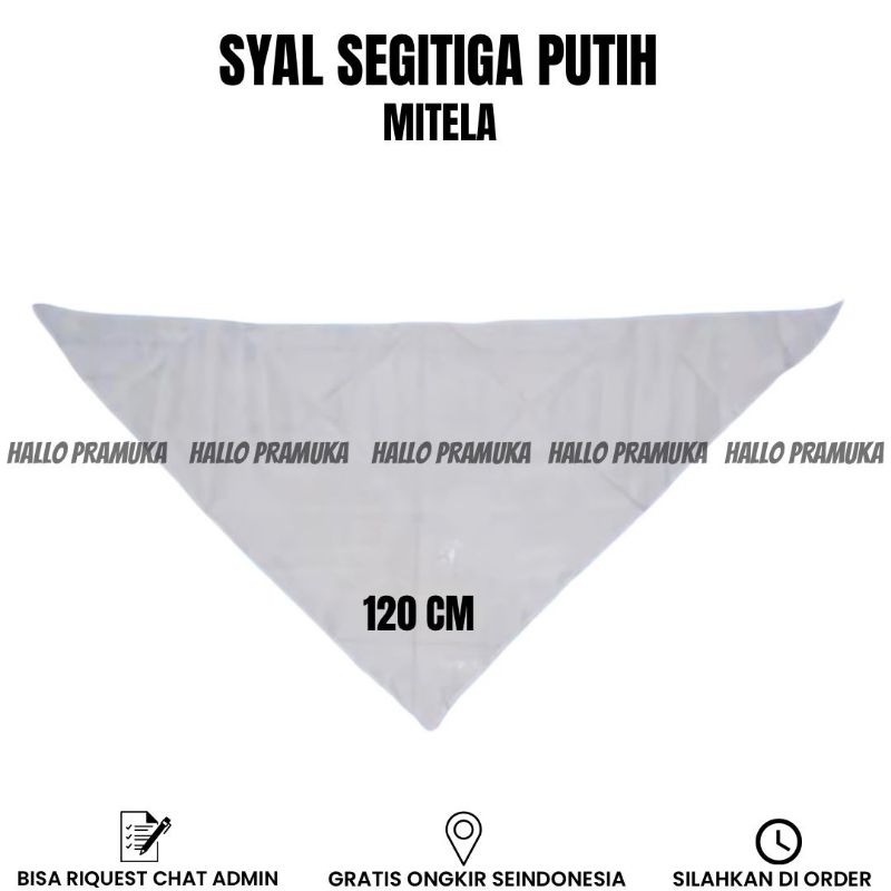 Jual Syal mitela / Syal segitiga putih | Shopee Indonesia