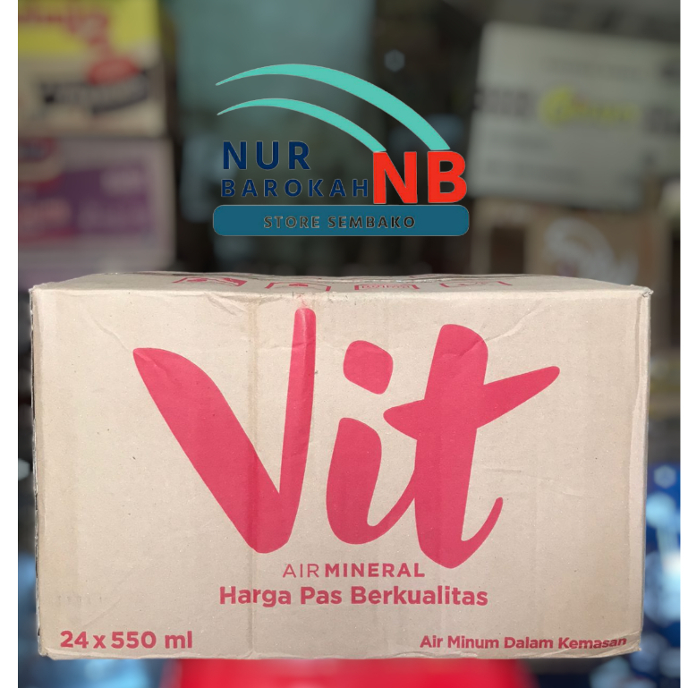 Jual Air Mineral Vit 550ml 1 Dus (24 Pcs) | Shopee Indonesia