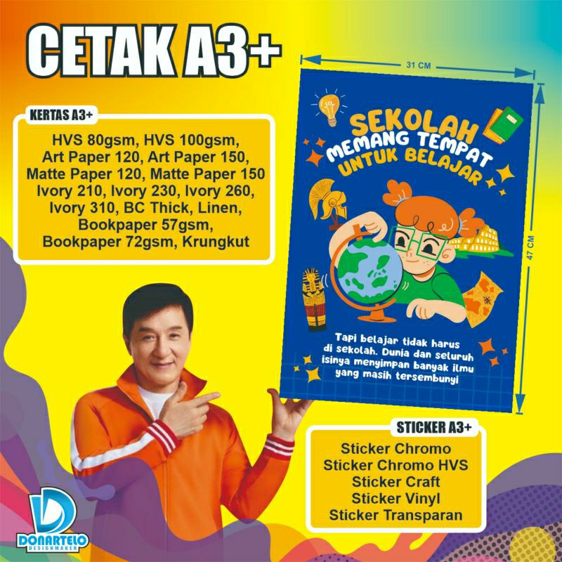 Jual CETAK KERTAS POSTER, BROSUR, FLYER, STIKER, DLL A3+ | Shopee Indonesia