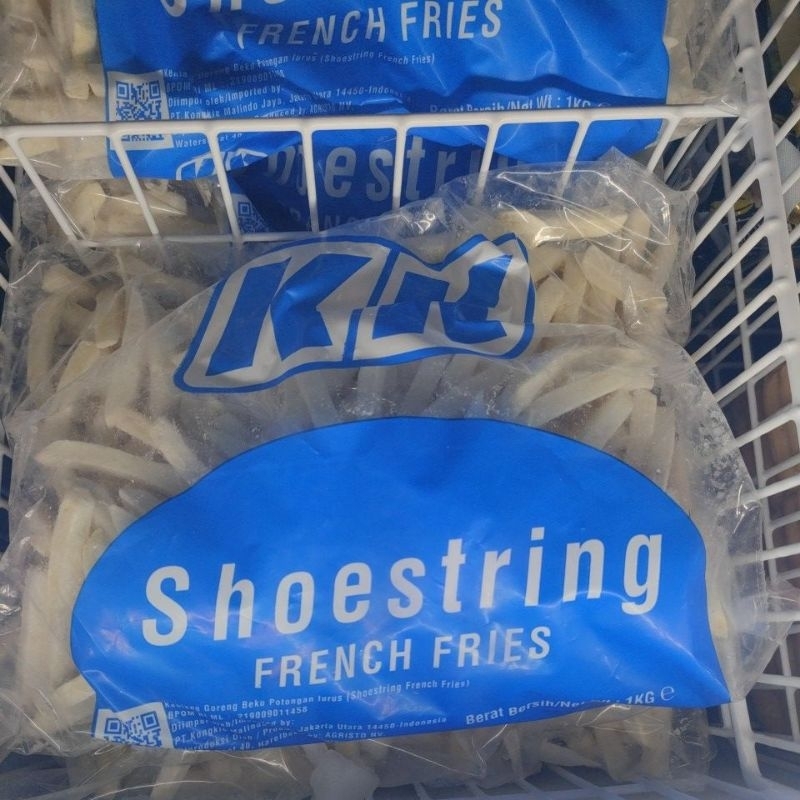 Jual KK SHOESTRING FRENCH FRIES 1KG (KENTANG GORENG BEKU) | Shopee ...