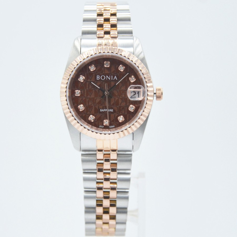 Jual BONIA BNB10550-3646 Monogram Sapphire Jam Tangan Wanita Analog ...