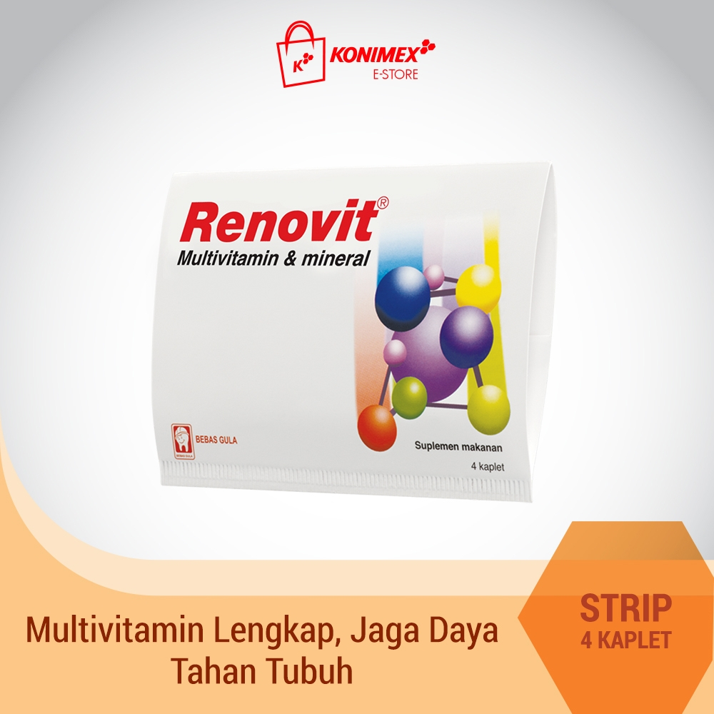 Jual RENOVIT TABLET MULTIVITAMIN DAN MINERAL | Shopee Indonesia