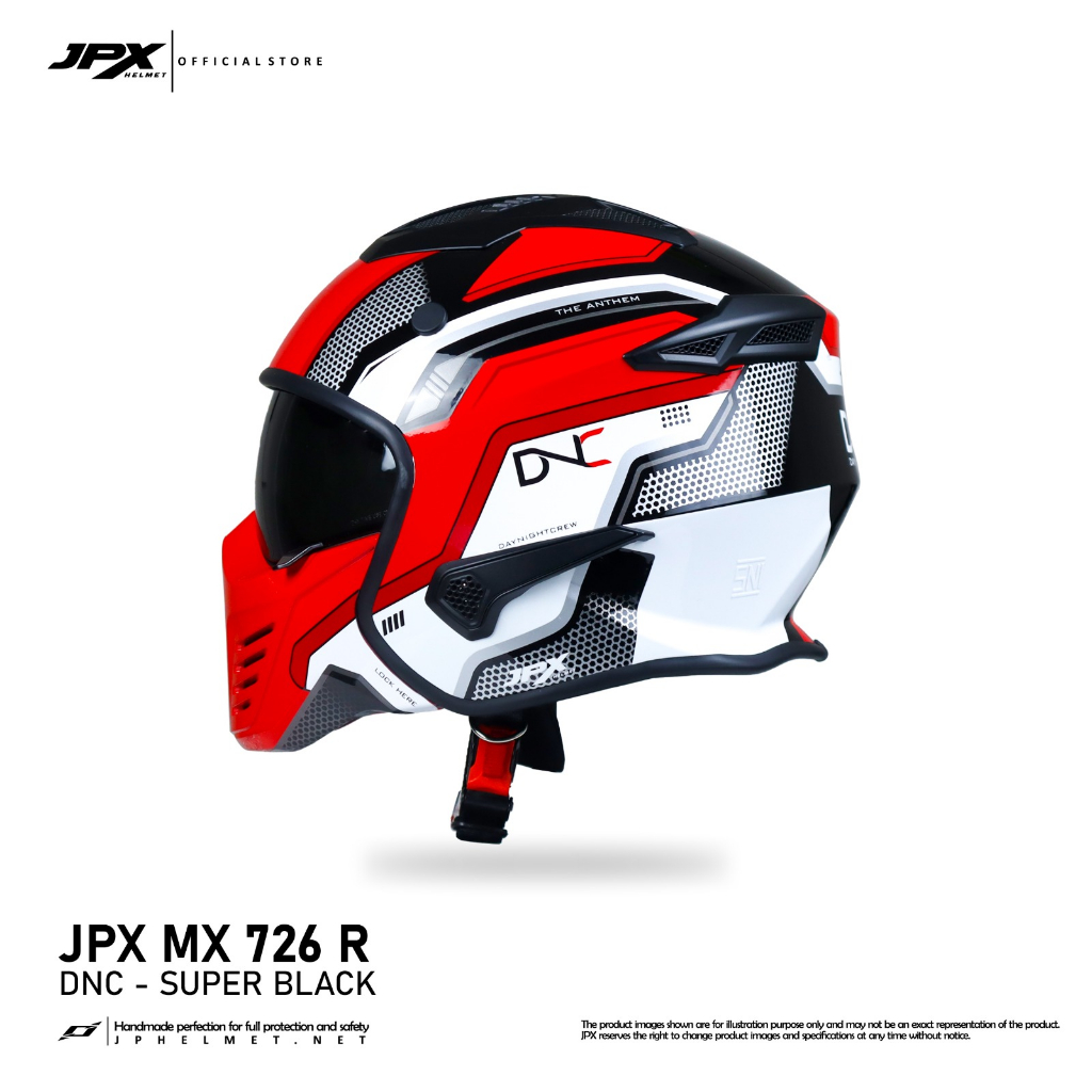 Jual Helm JPX Full Face Mx-726R - DNC | Shopee Indonesia