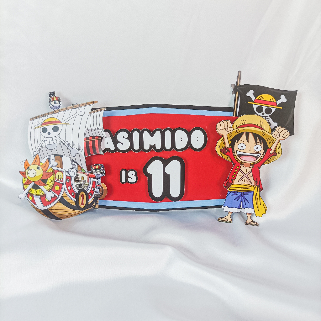 Jual Topper 3D One Piece Luffy Thousand Sunny Hiasan Kue Ulang Tahun ...