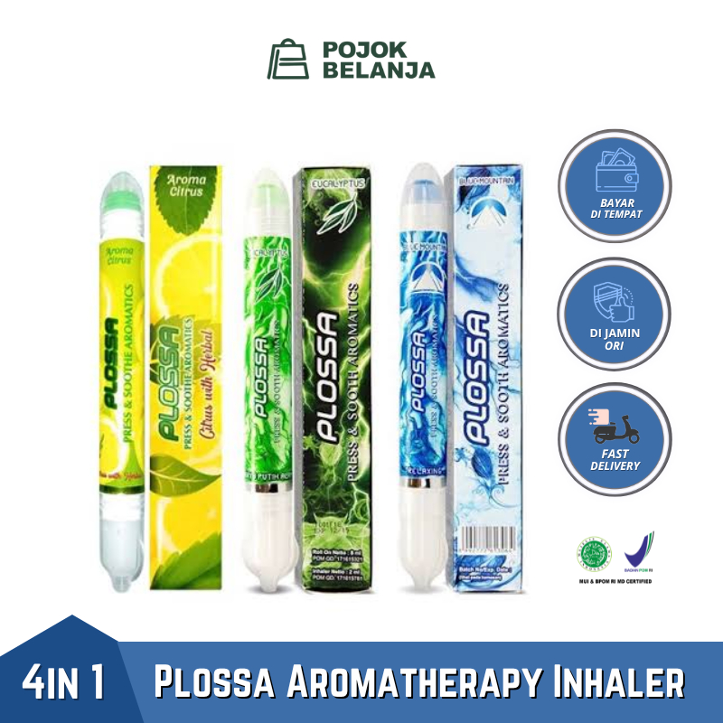 Jual Plossa Minyak Angin Aromatherapy Inhaler 4in1 | Shopee Indonesia