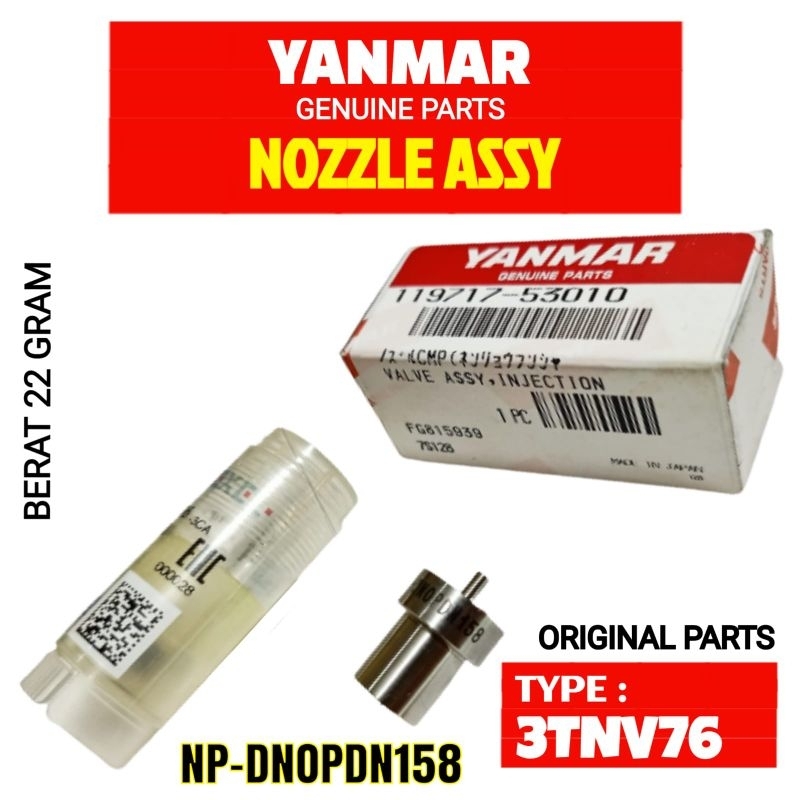 Jual 3TNV76 NOZZLE ASSY ORIGINAL YANMAR UNTUK GENSET MESIN DIESEL ...