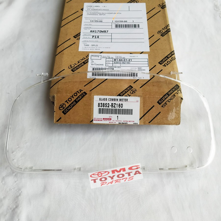 Jual Mika Kaca Speedometer Glass Speedometer Agya Ayla RPM 83852-BZ160 ...