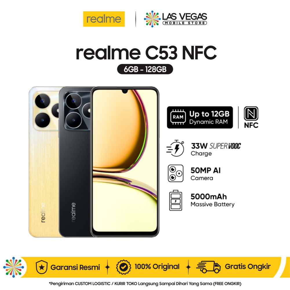 Jual realme C53 6/128GB NFC Garansi Resmi | Shopee Indonesia