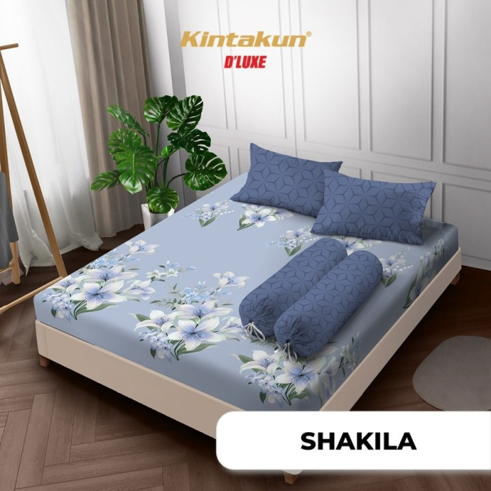 Jual Sprei Deluxe Kintakun Shakila Ukuran 180X200 King Seprei Flat ...