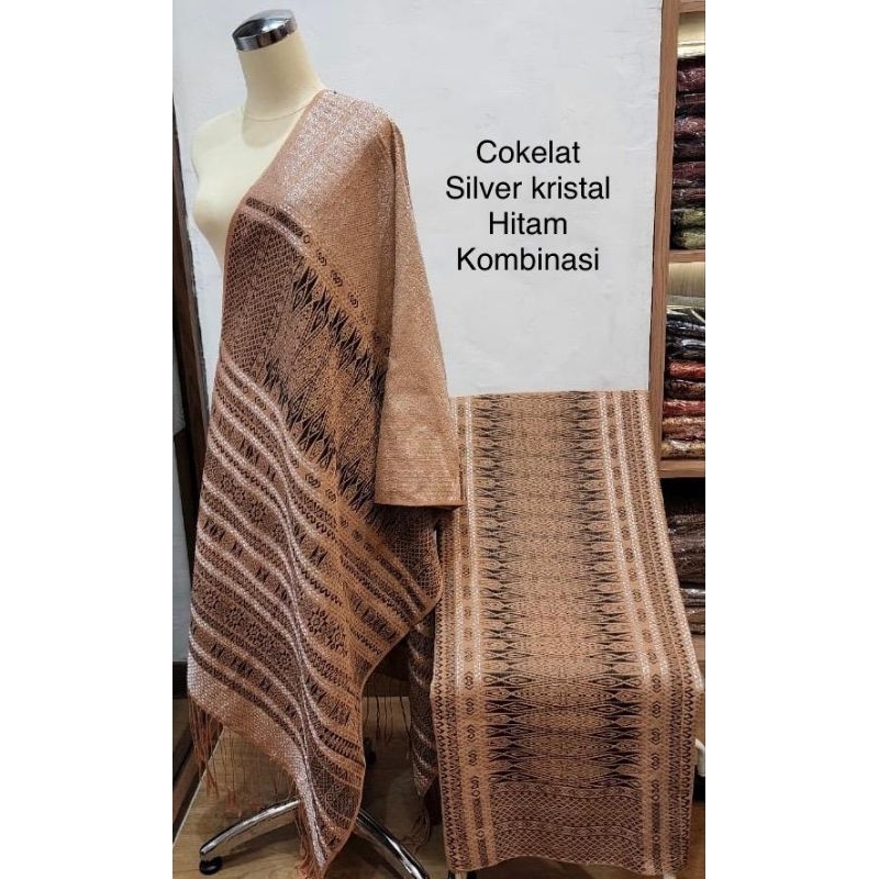 Jual Kain Songket Medan Tumtuman Tanpa Sambungan Sadum | Shopee Indonesia