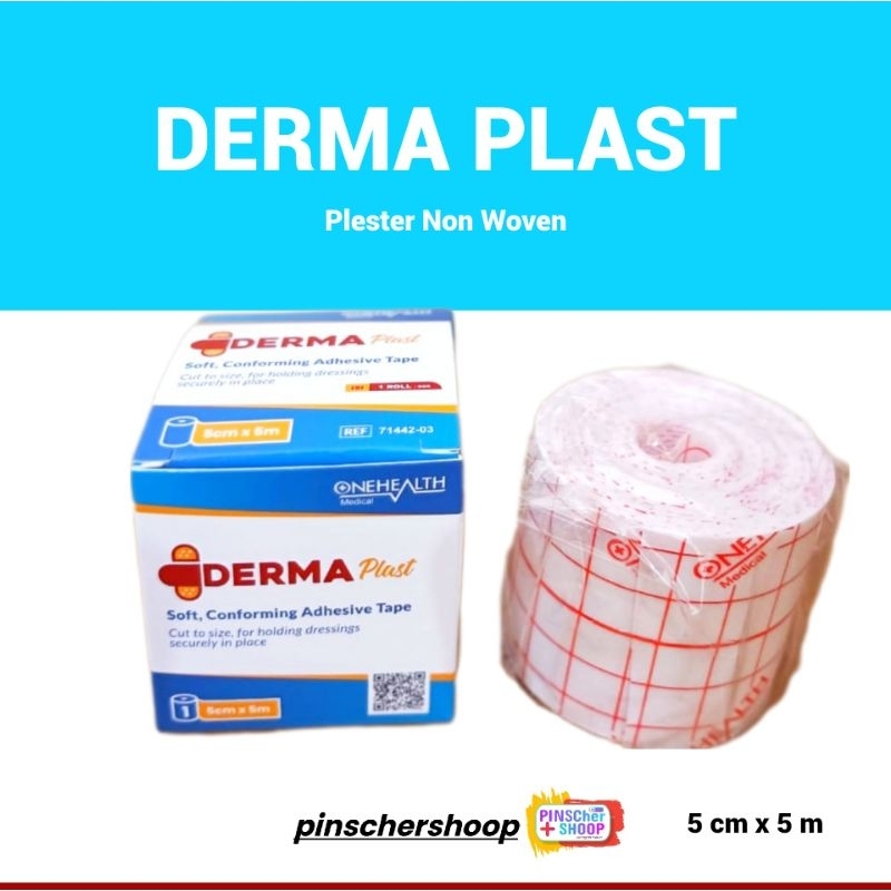 Jual Dermaplast Adhesive Tape 5 cm x 5 m Onehealth Plester Non Woven ...