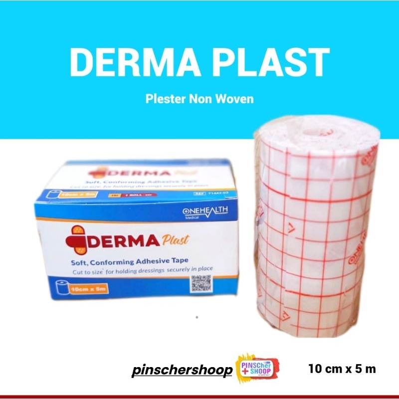 Jual Dermaplast Adhesive Tape 10 cm x 5 m Onehealth Plester Non Woven ...