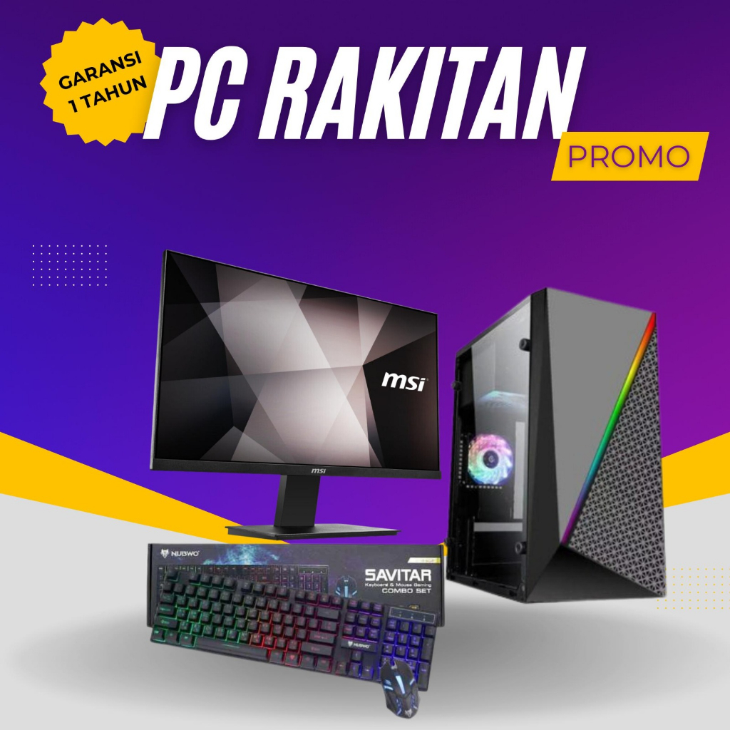 Jual PC RAKITAN GAMING FULLSET NVDIA INTEL I3 GEN 10 GTX 750TI READY ...