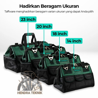 Jual TAS PERKAKAS 18" 20" 23" TOOL BAG KANVAS POLYESTER 42cm 45cm 50cm ...