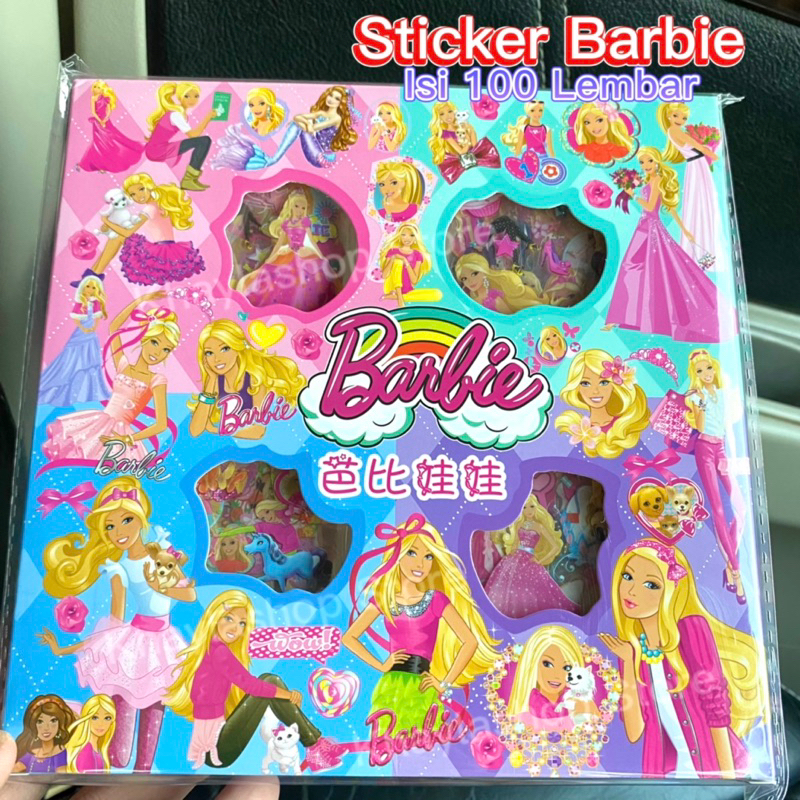 Jual Sticker 2D Barbie isi 100 lembar Sticker Barbie Viral sticker ...