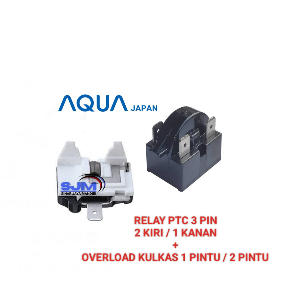 Jual Relay 3 Pin + Ptc Overload Kulkas aQua 1 pintu / 2 pintu | Shopee ...