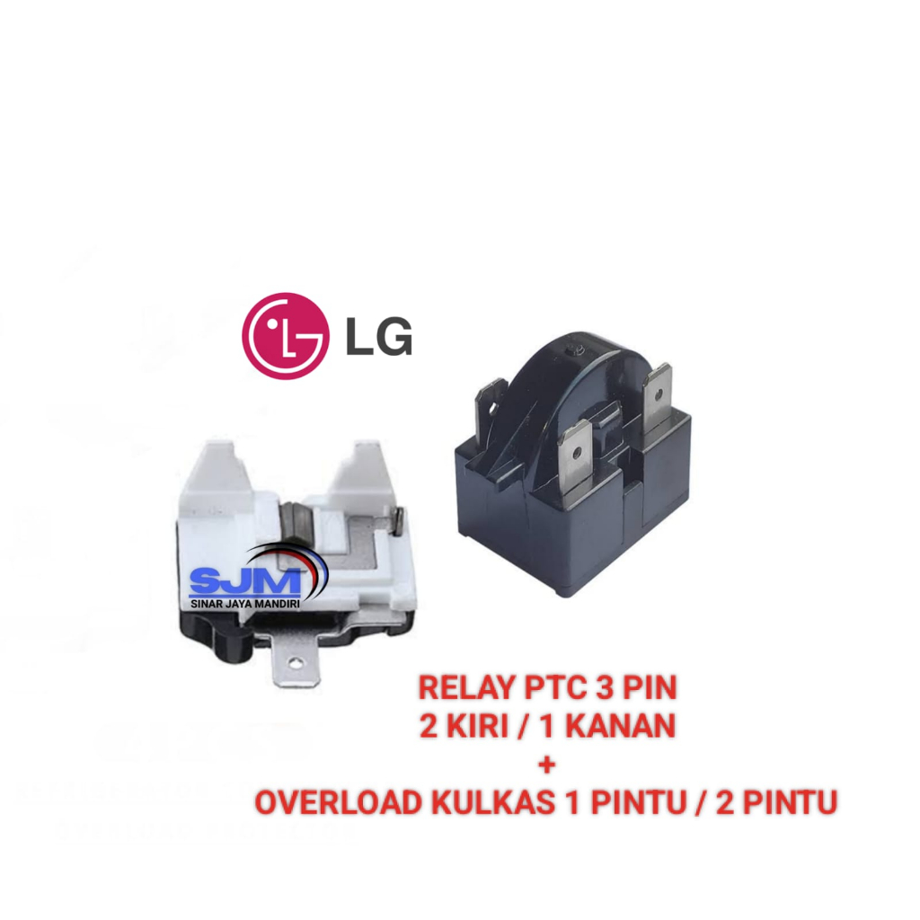 Jual Relay 3 Pin + Ptc Overload Kulkas LG 1 pintu / 2 pintu | Shopee Indonesia