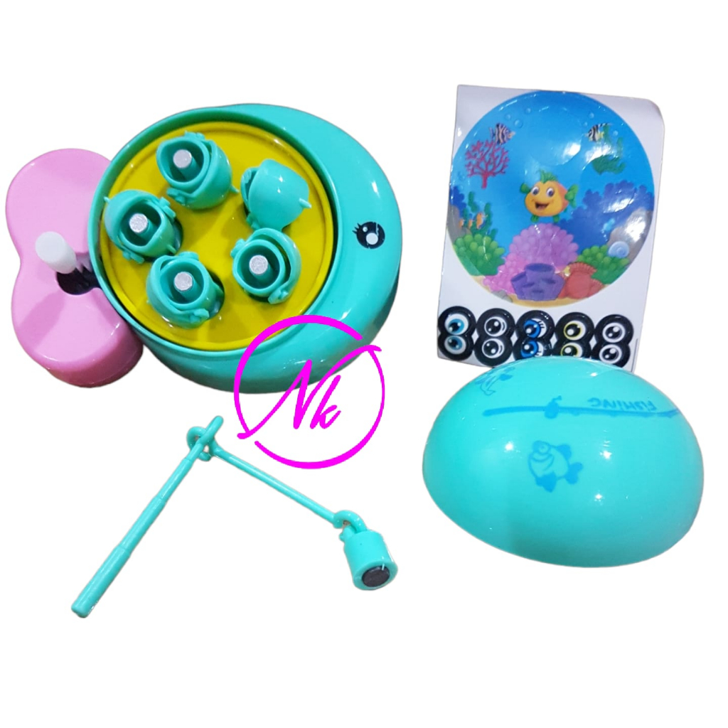 Jual Mainan Pancingan ikan Anak Model putar kunci MiNi | Shopee Indonesia